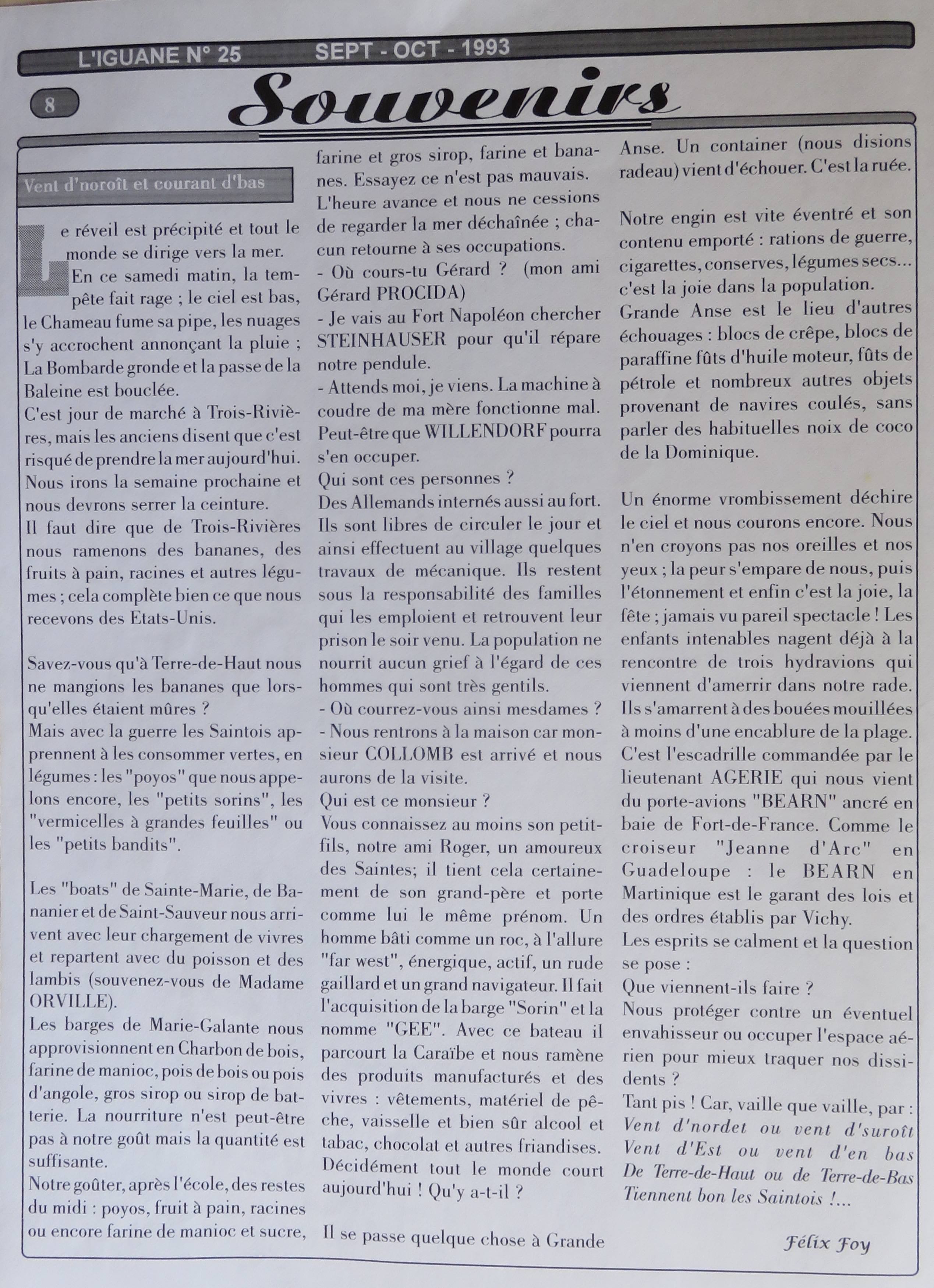 Hommage à Félix FOY | Raymond Joyeux